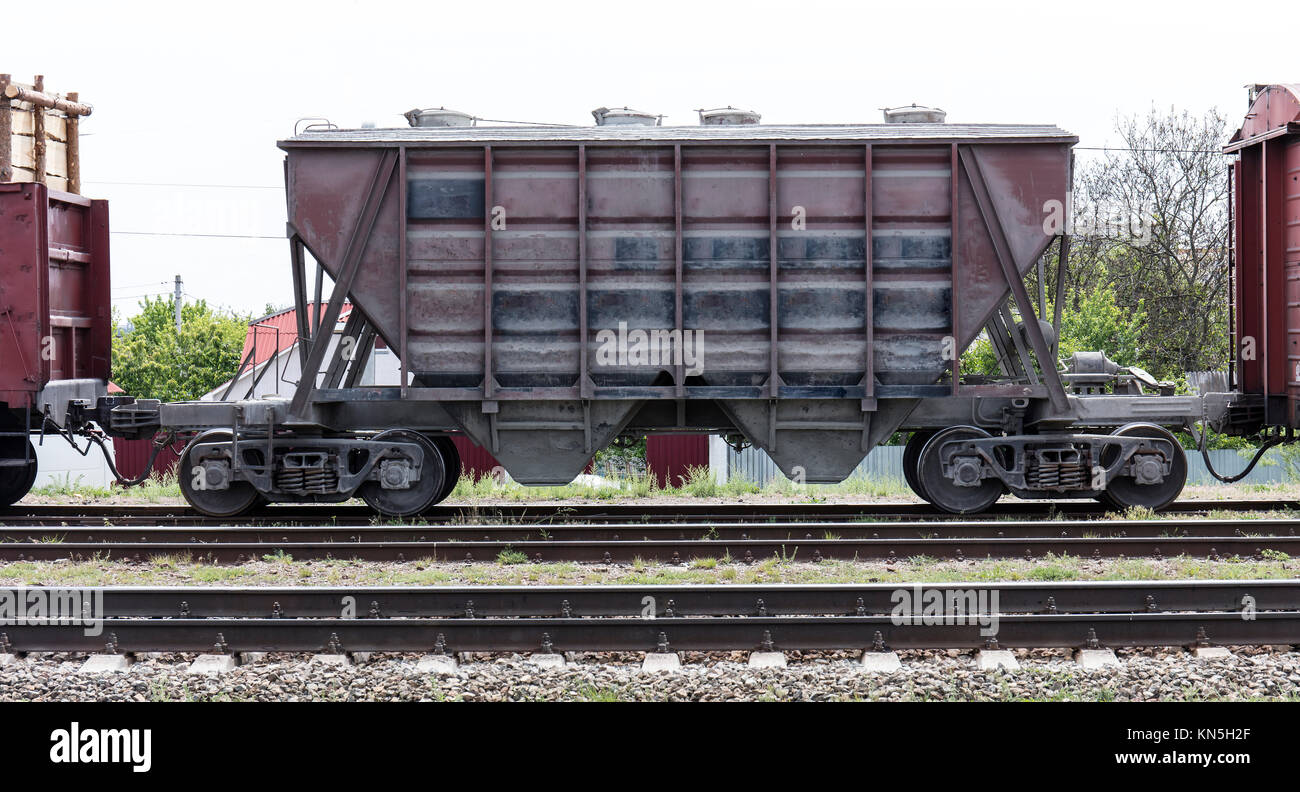 railway freight wagon Stock Photo - Alamy