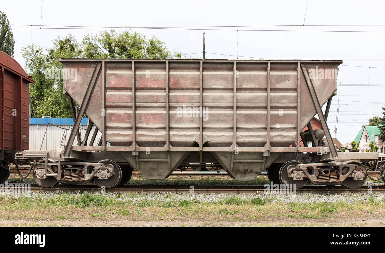 railway freight wagon Stock Photo - Alamy