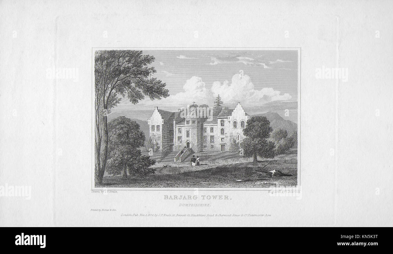 Engravings of Scottish landscapes and buildings from late eighteenth ...