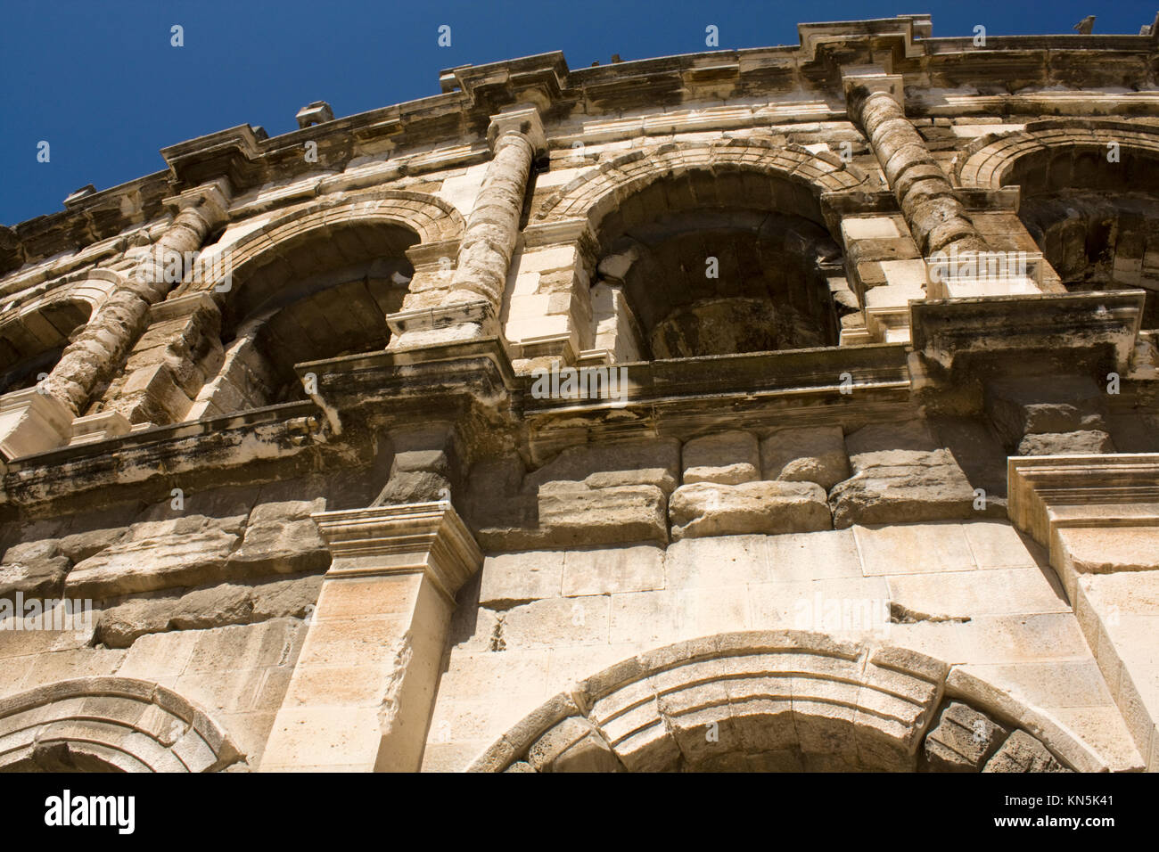 Roman amphitheatre at Nimes, Gard, France Stock Photo - Alamy