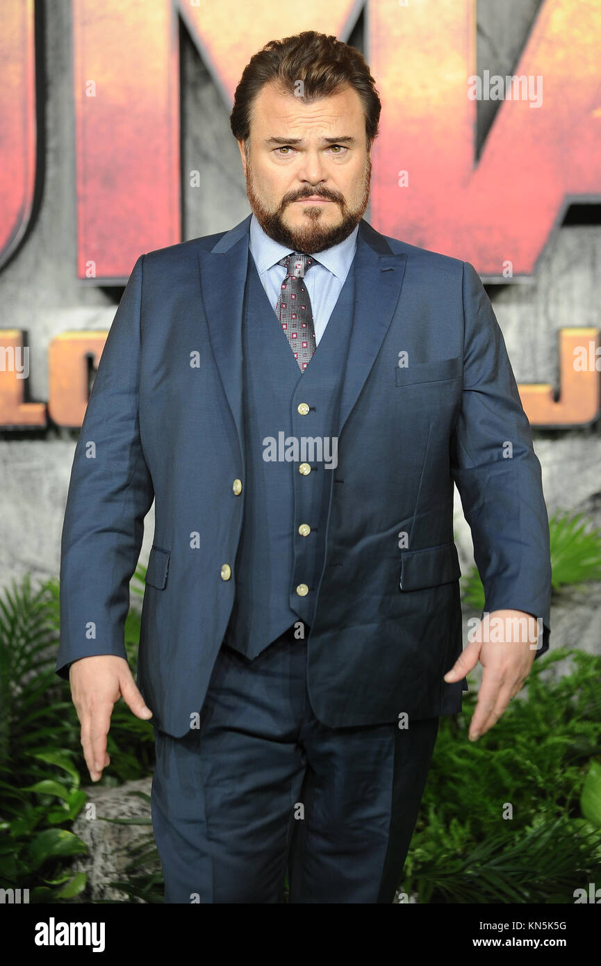 Jack Black attends the UK premiere of Jumanji : Welcome To The Jungle ...