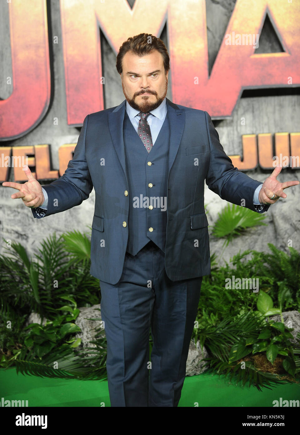 Jack Black attends the UK premiere of Jumanji : Welcome To The Jungle ...