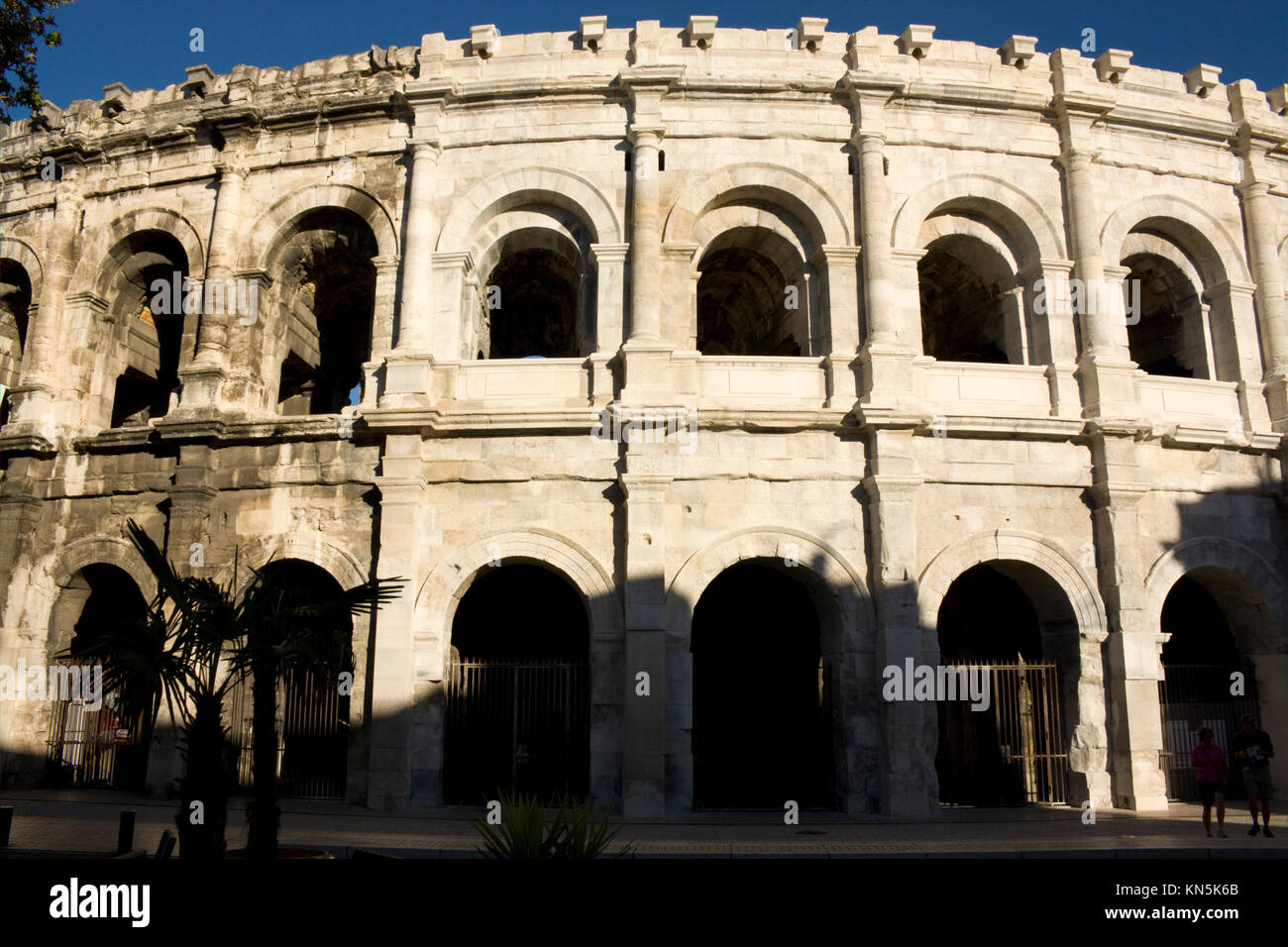 Roman amphitheatre at Nimes, Gard, France Stock Photo - Alamy