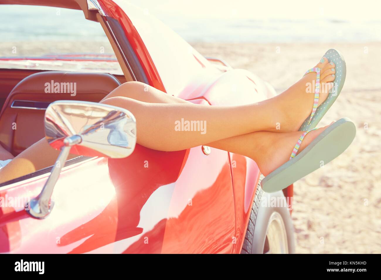 Car flip flops hi-res stock photography and images - Alamy