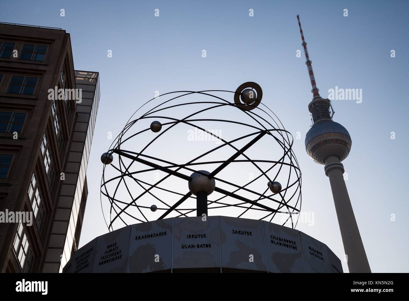 Berlin world clock hi-res stock photography and images - Alamy