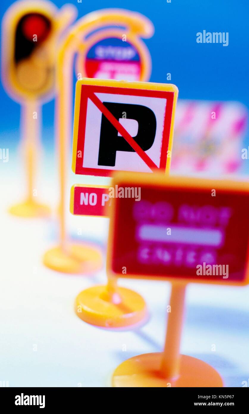 Toy road signs hi-res stock photography and images - Alamy