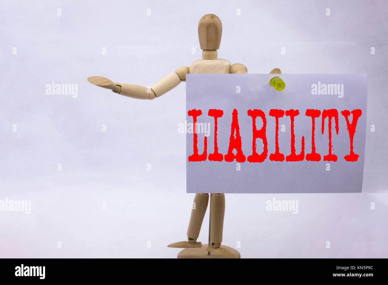 Conceptual hand writing text caption inspiration showing Liability ...