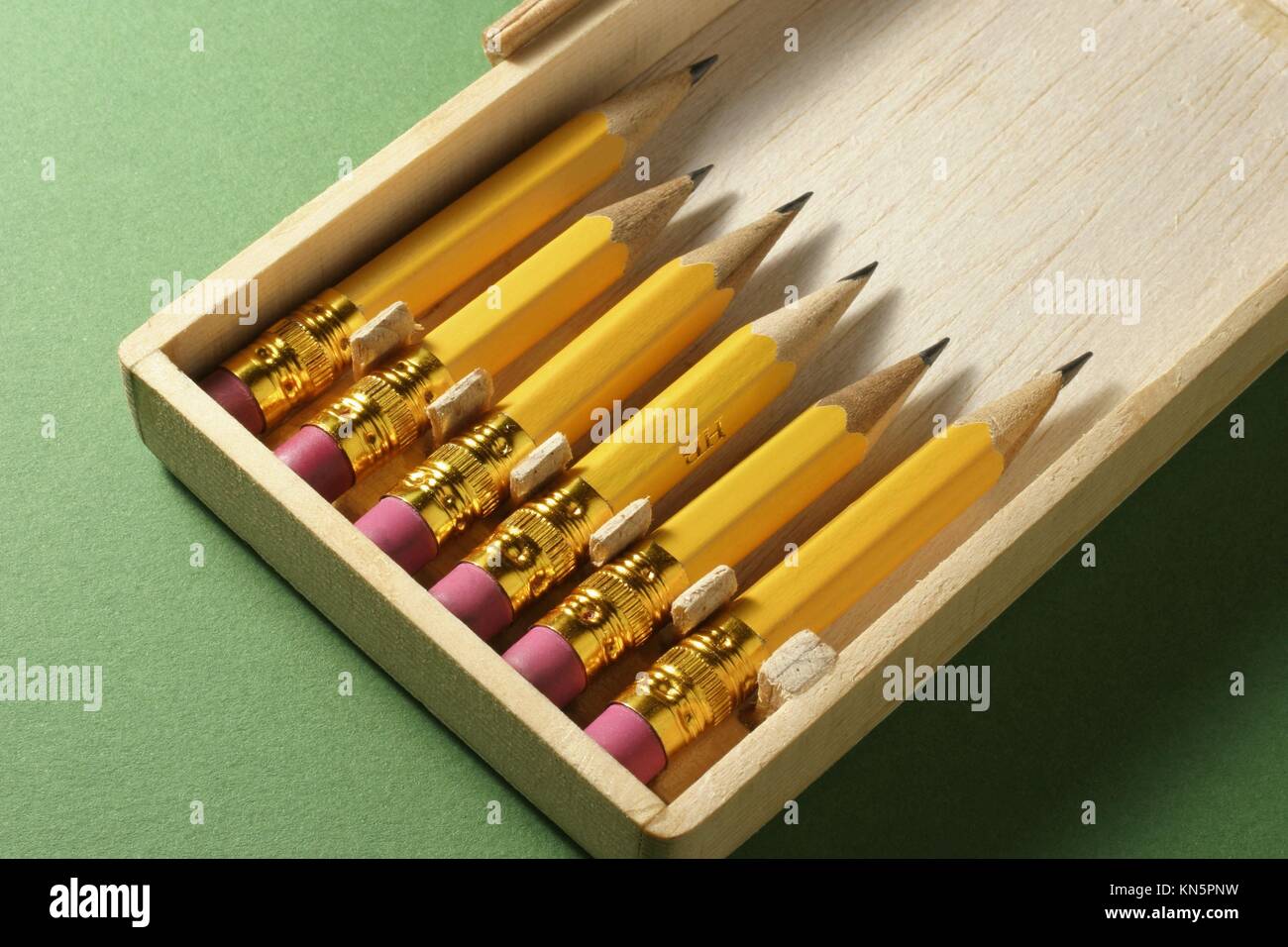 Wooden pencil box hi-res stock photography and images - Alamy