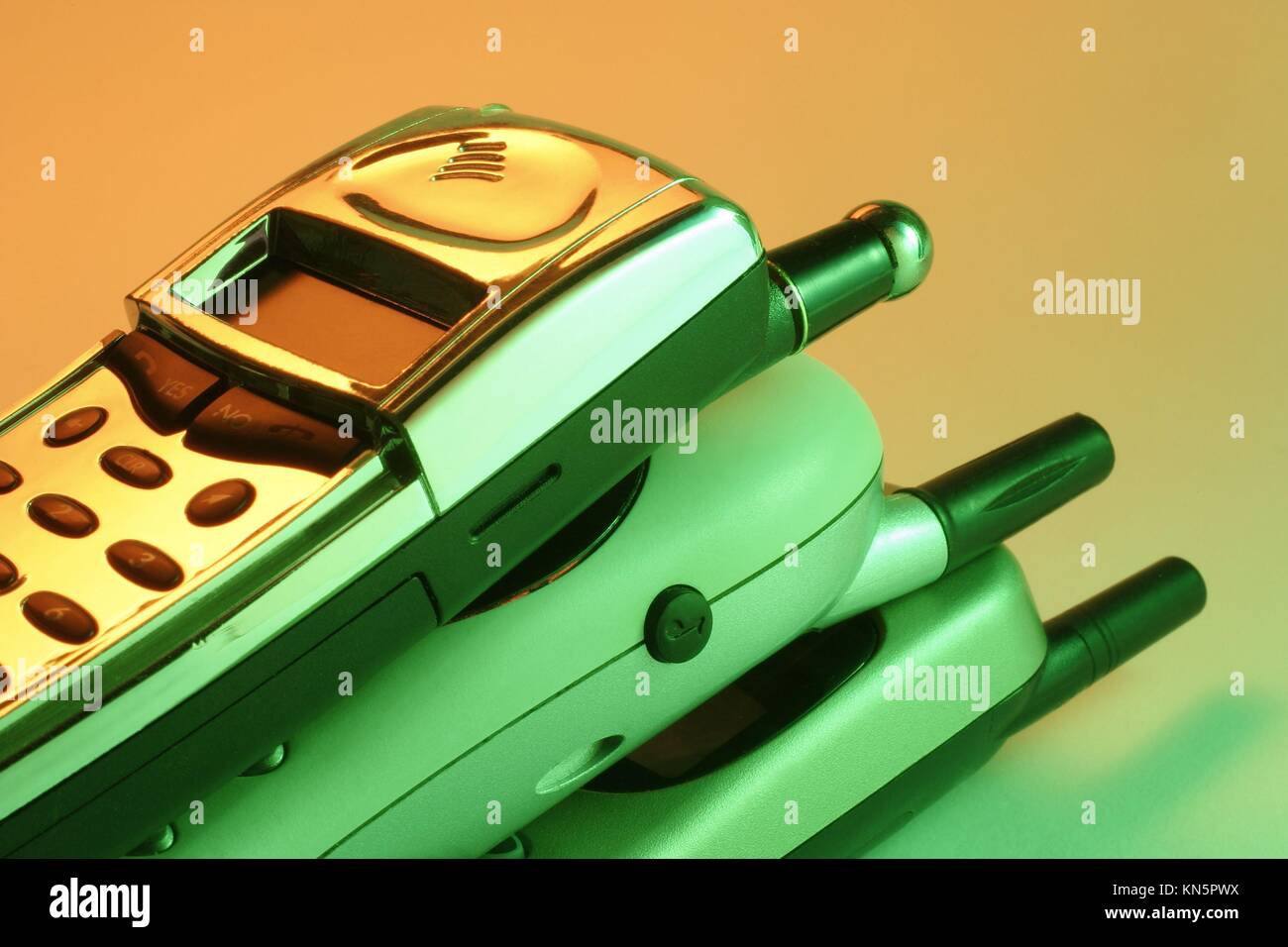 Pile mobile phone heap different hi-res stock photography and images ...