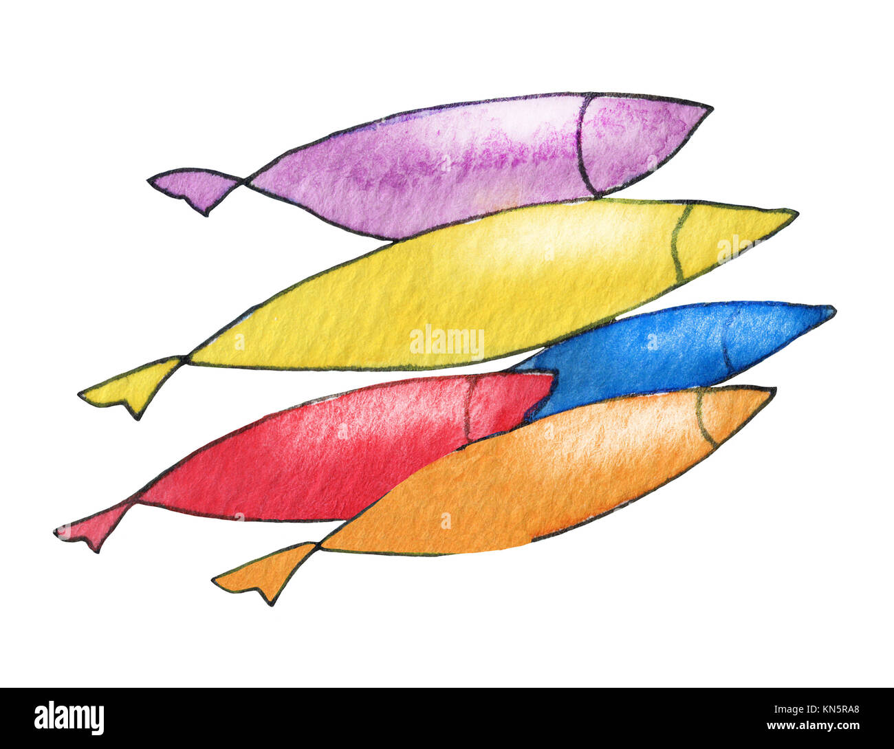 Abstract Fish Drawing