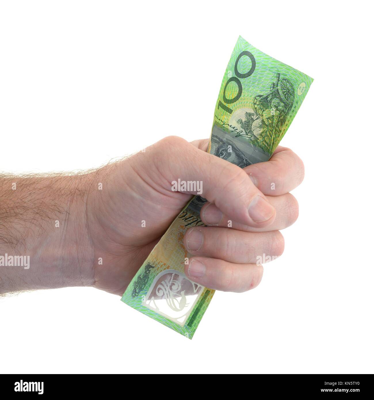 Australian currency in hand hi-res stock photography and images - Alamy