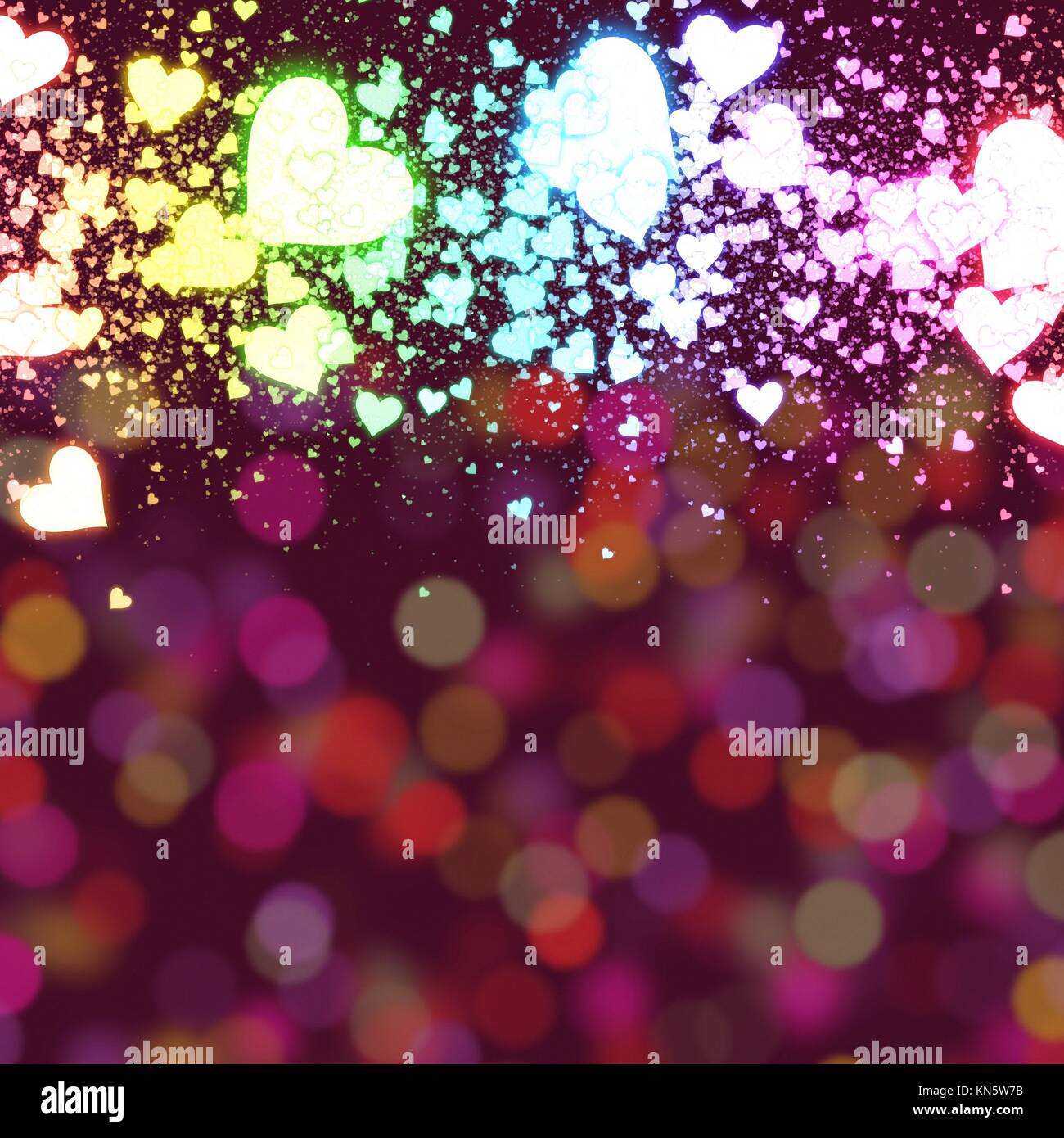 abstract valentine background with beauty bokeh Stock Photo - Alamy