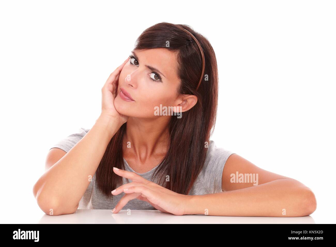 Lady wondering hi-res stock photography and images - Alamy