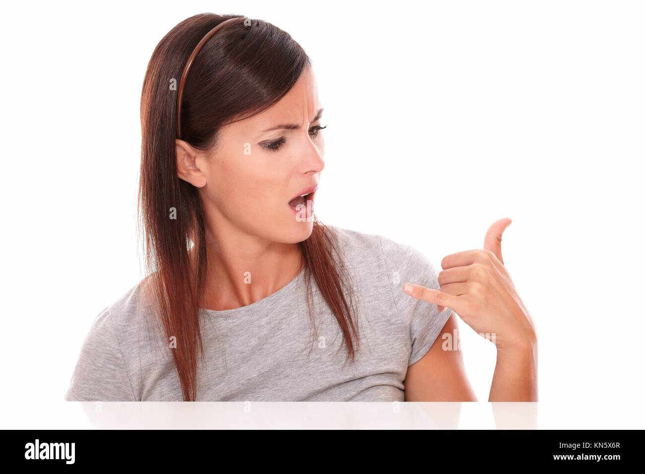 Angry hand gesture hi-res stock photography and images - Alamy