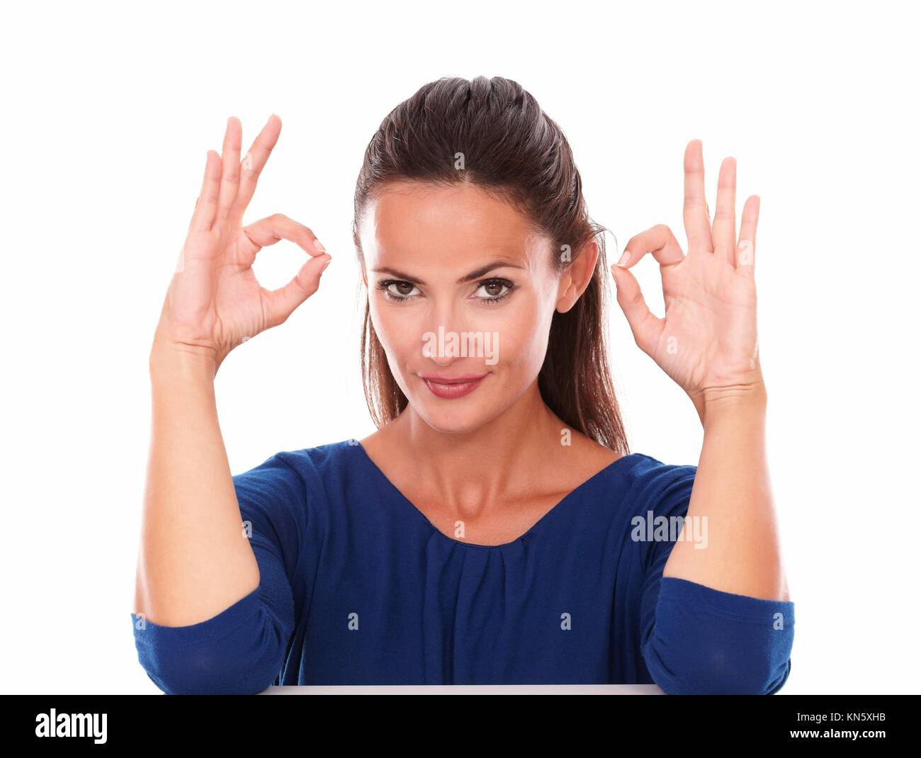 Positive ok sign hi-res stock photography and images - Alamy