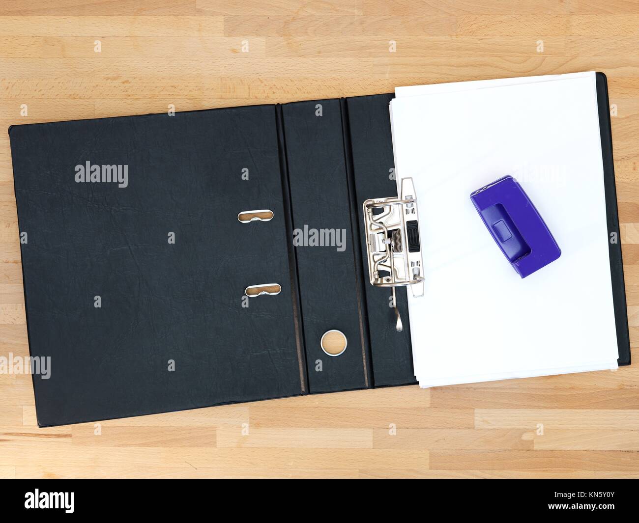 A close up shot of an A4 ring binder Stock Photo - Alamy