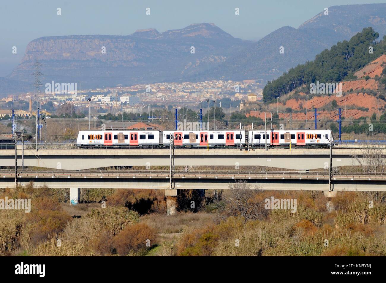 Train. Catalonia, Spain Stock Photo - Alamy