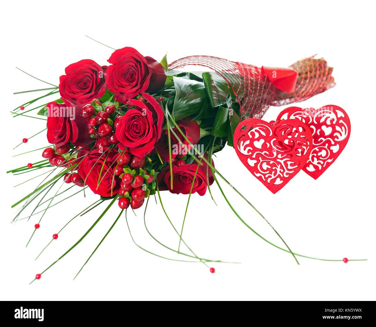 Two Beautiful Red Roses Isolated High Resolution Stock Photography and ...