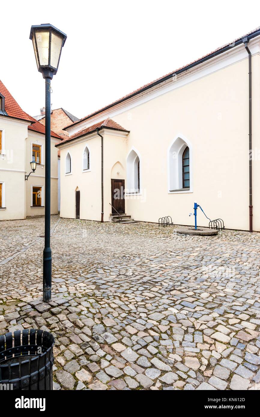 Front synagogue, Jewish Quarter, Trebic, Czech Republic Stock Photo - Alamy