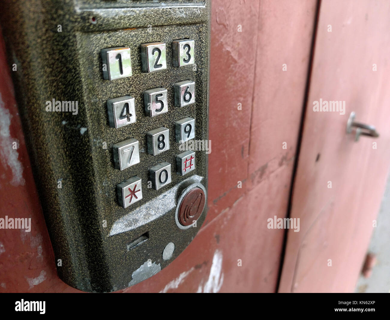 Door access control panel to lock and unlock door. Security system ...