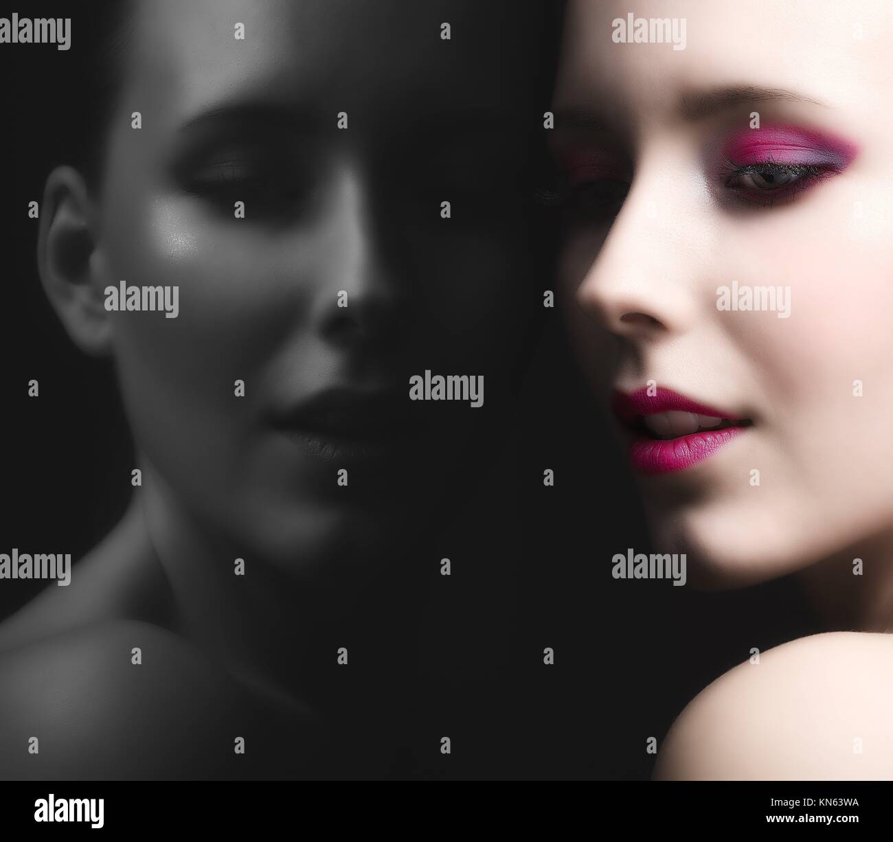 Reflection face hi-res stock photography and images - Alamy