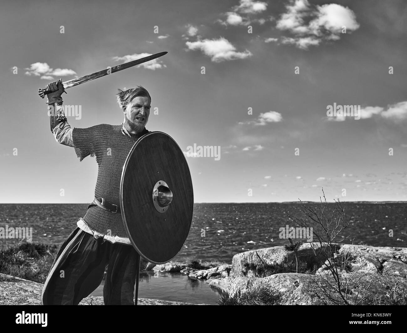 Shield Warrior High Resolution Stock Photography and Images - Alamy