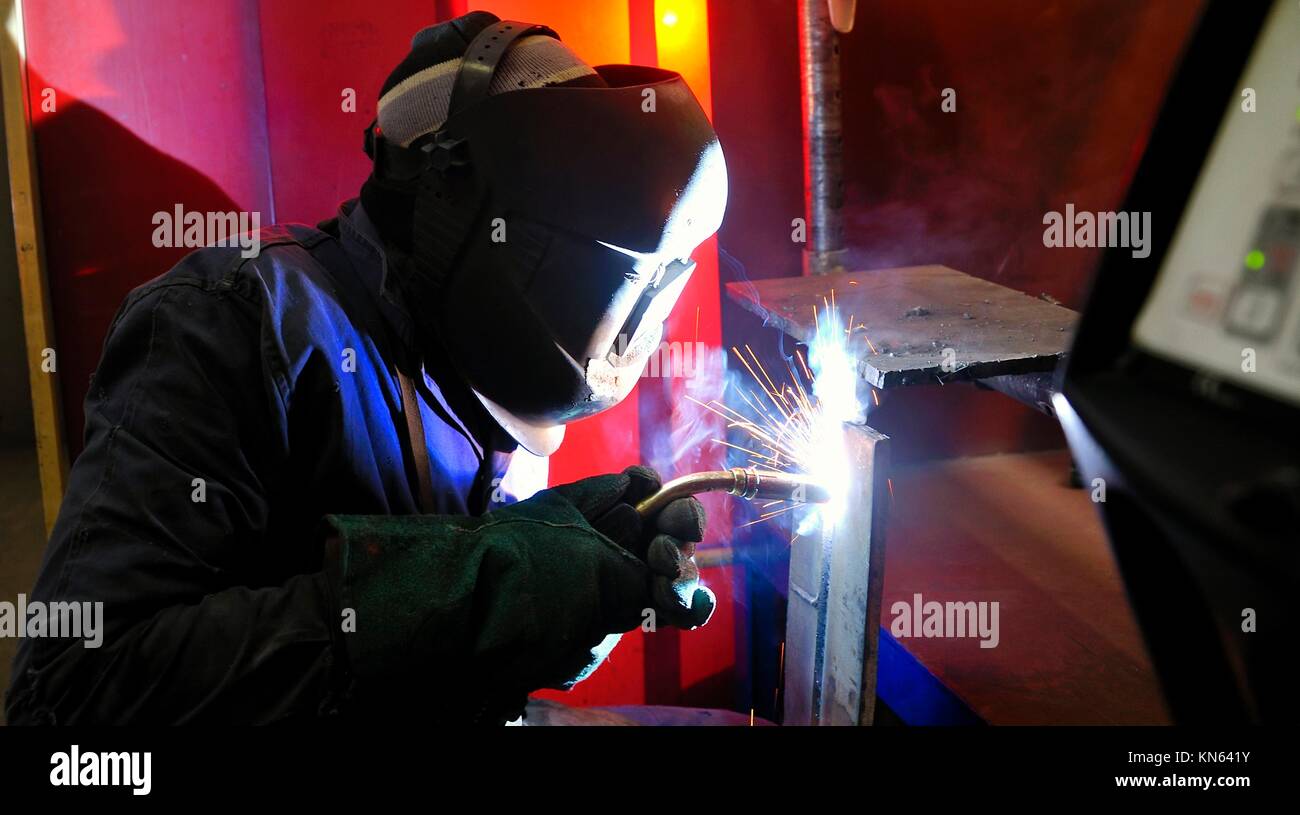 welding with mig-mag method Stock Photo - Alamy