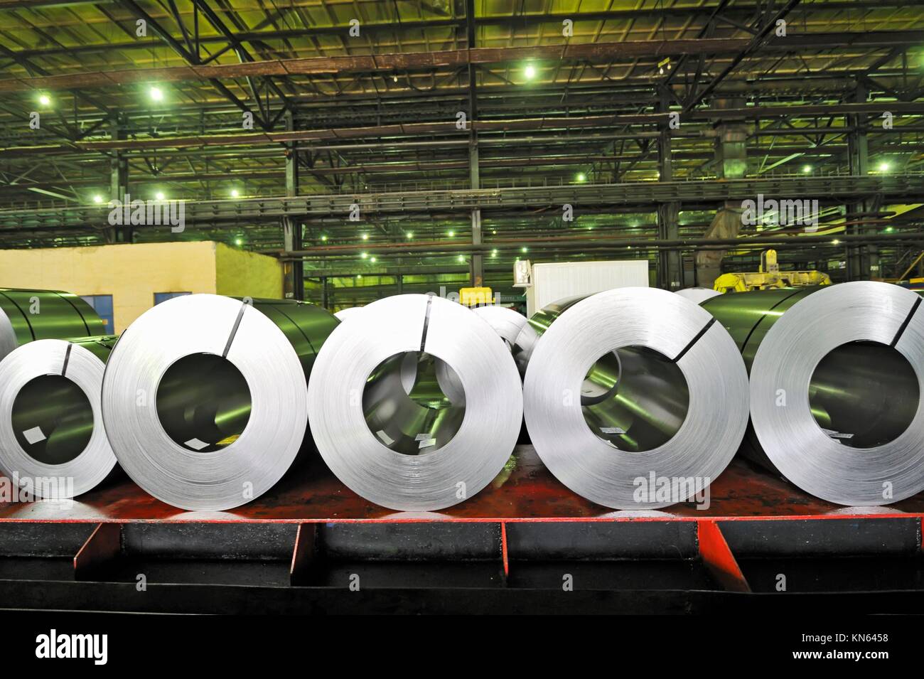 rolls of steel sheet Stock Photo - Alamy
