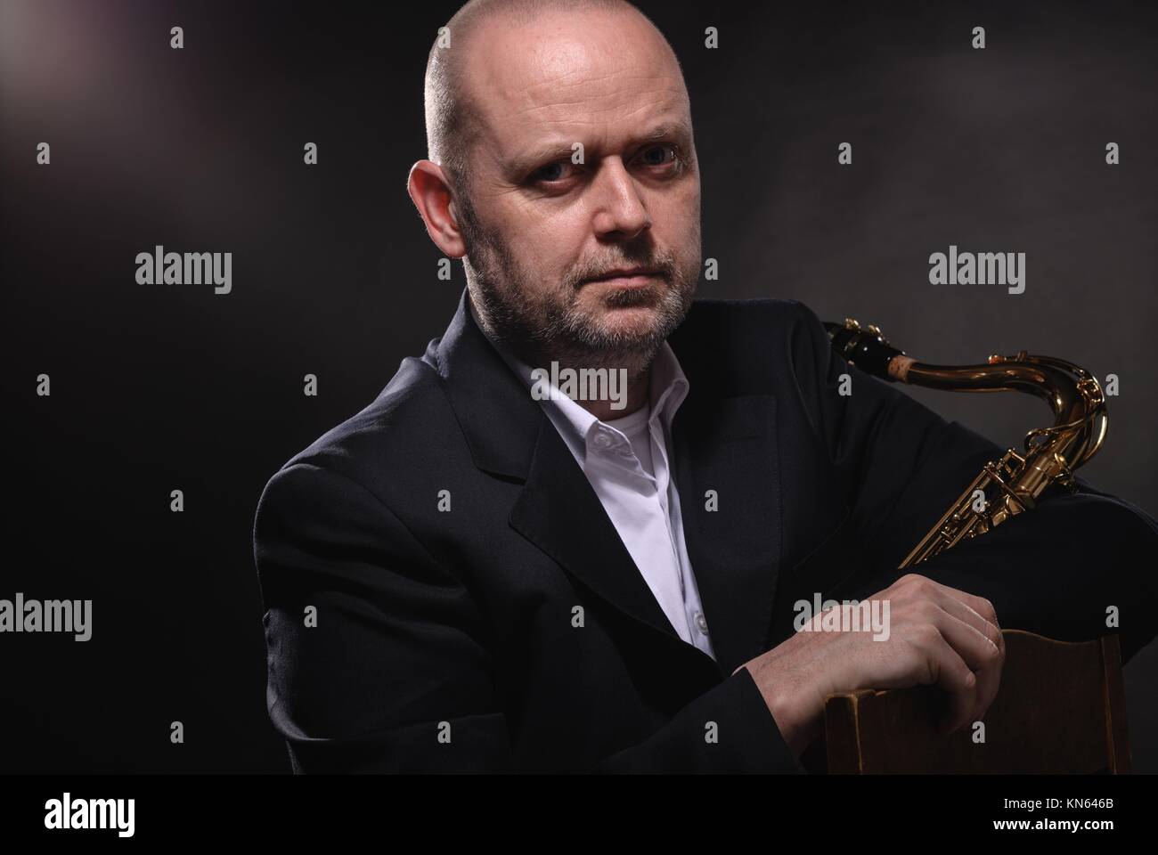 Saxophone player male hi-res stock photography and images - Alamy