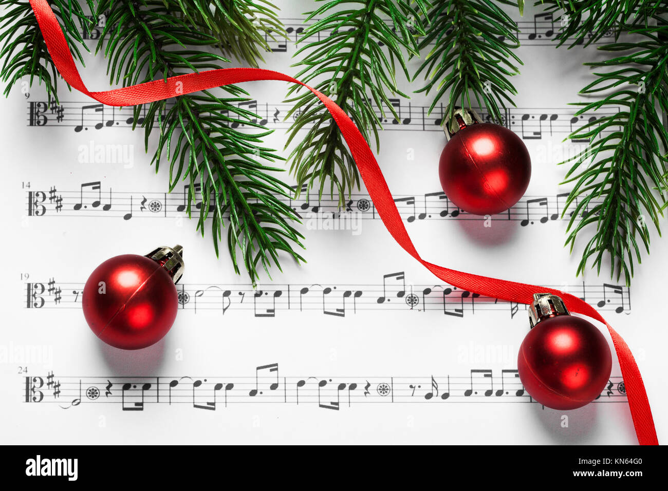 Christmas carol music notes hi-res stock photography and images - Alamy