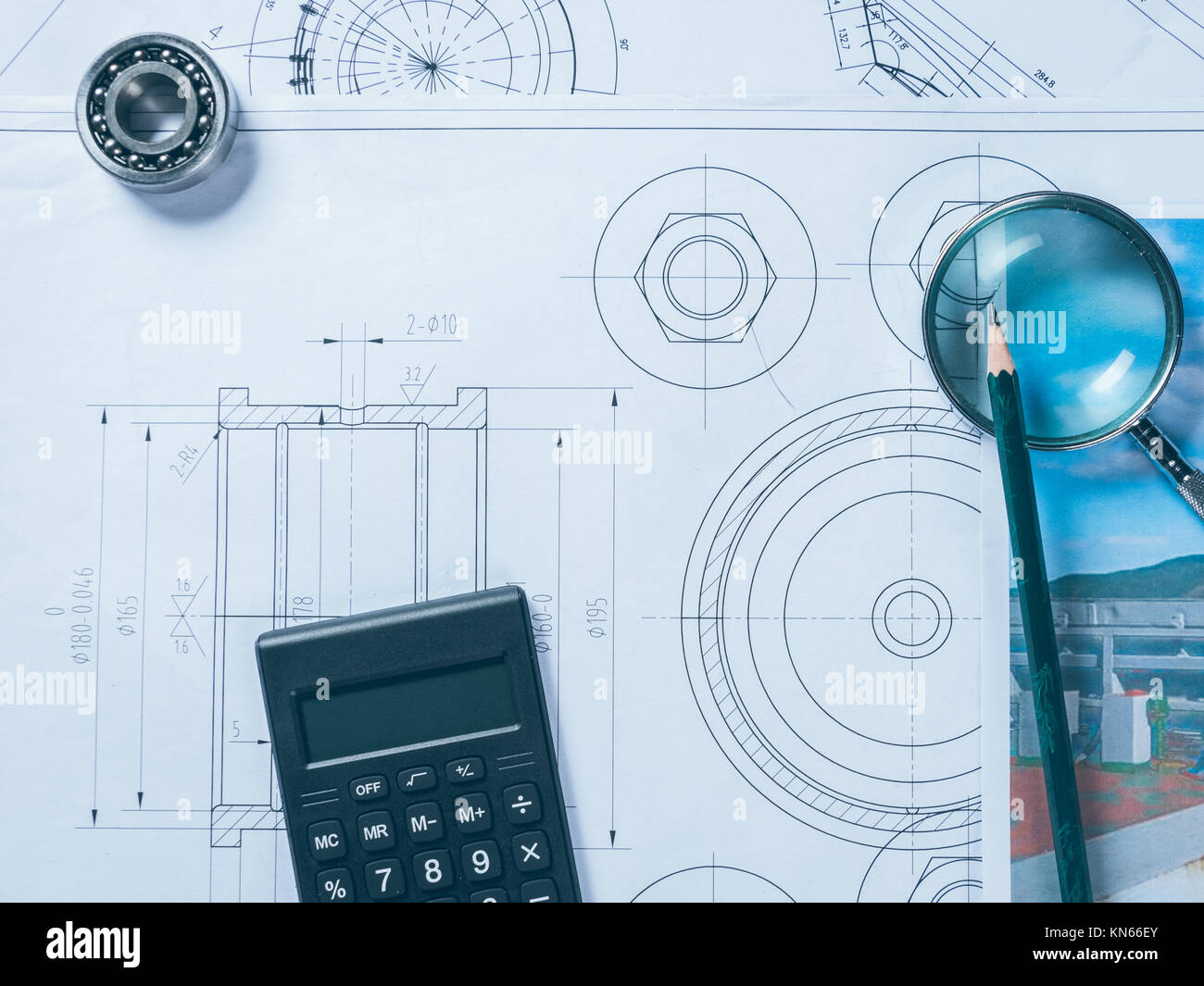 detail shot of Architectural blueprints Stock Photo - Alamy