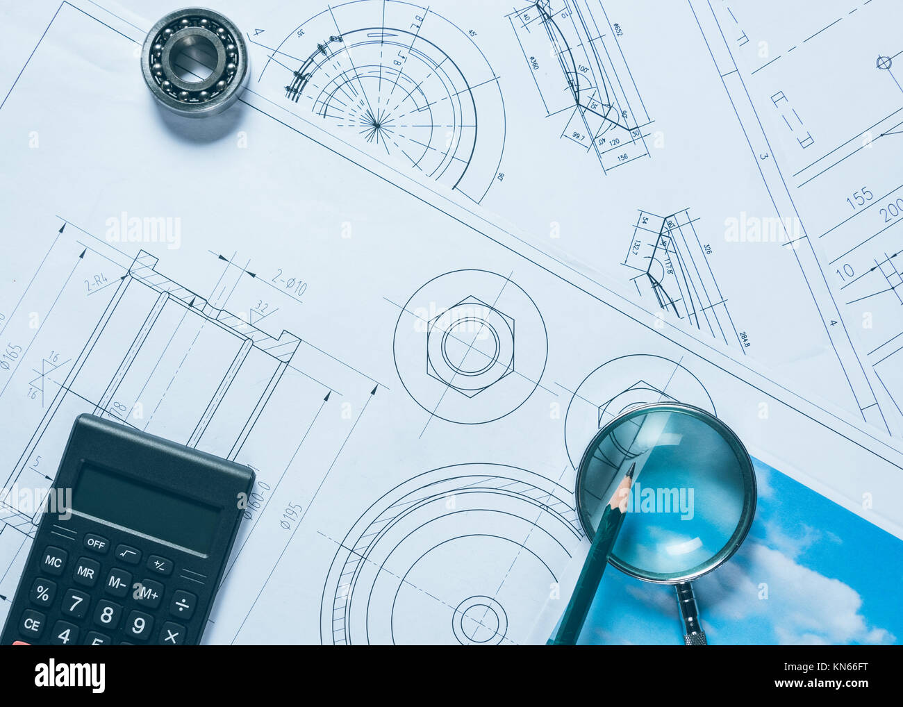 detail shot of Architectural blueprints Stock Photo - Alamy