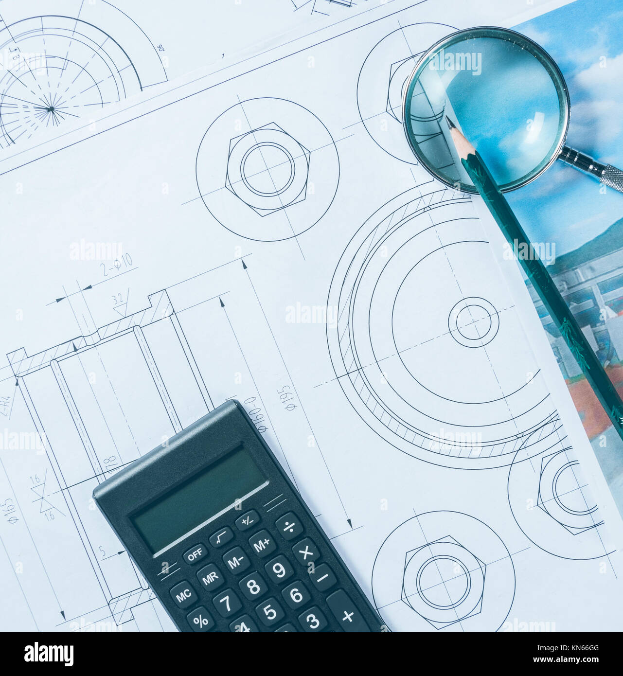 detail shot of Architectural blueprints Stock Photo - Alamy
