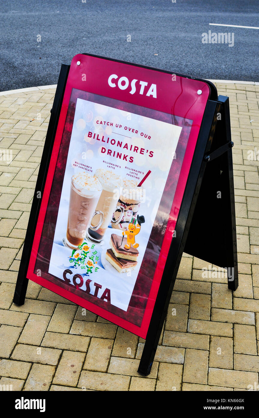 Costa coffee shop signs Stock Photo - Alamy