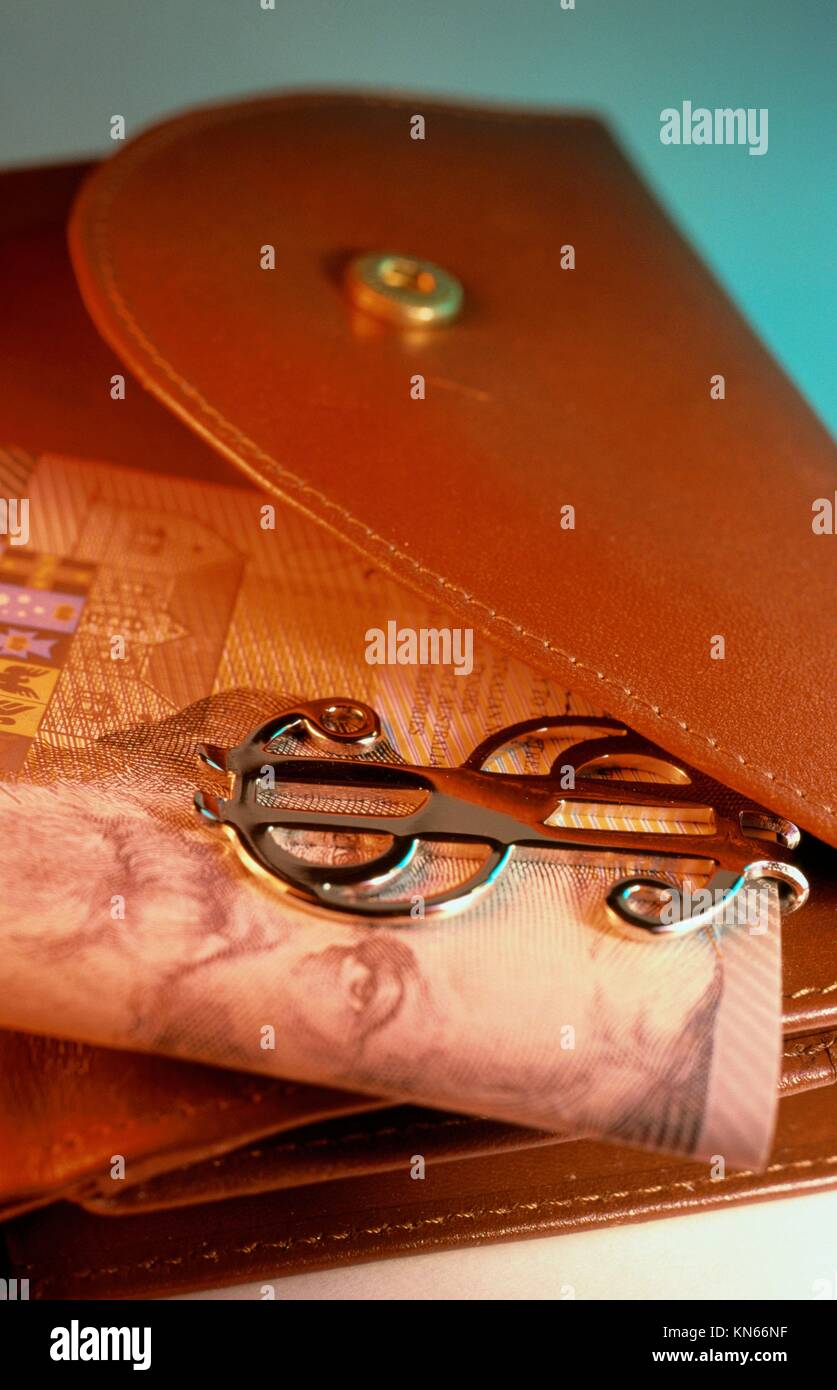 Notes and wallet Stock Photo - Alamy