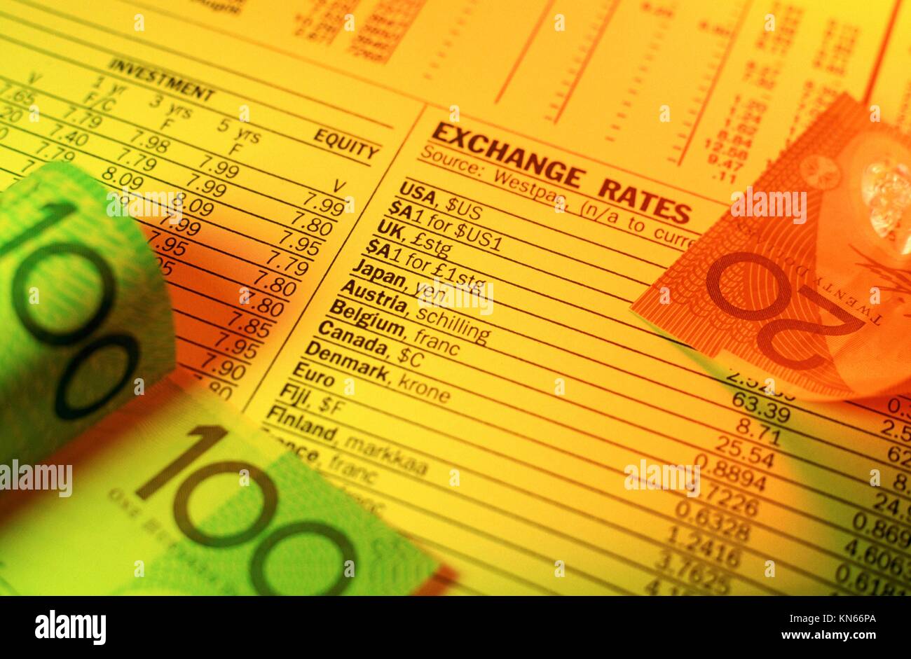 Exchange rates australia hi-res stock photography and images - Alamy