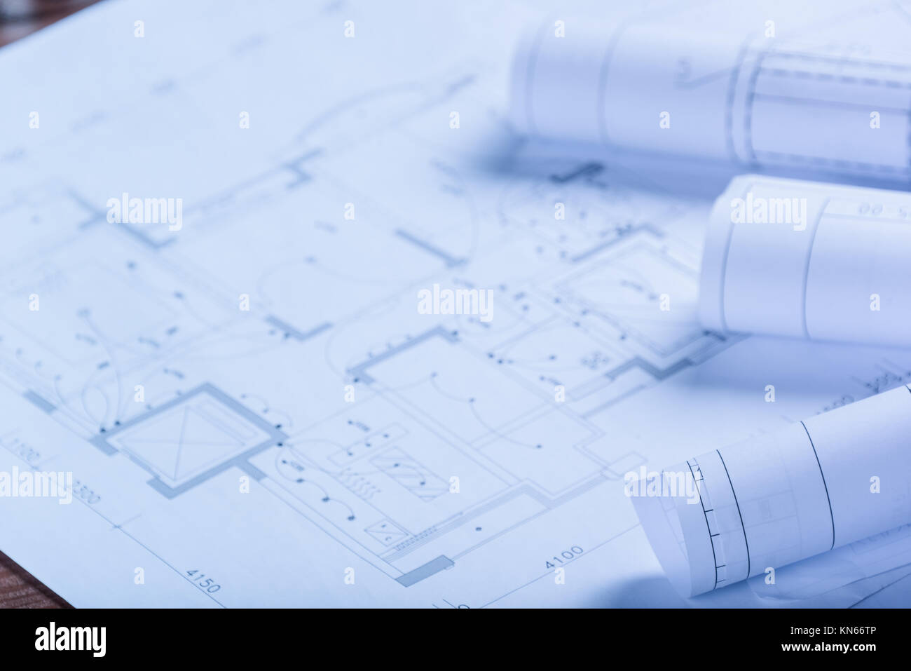 detail shot of Architectural blueprints Stock Photo - Alamy