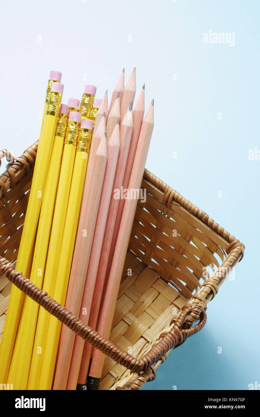 Basket pencil hi-res stock photography and images - Alamy