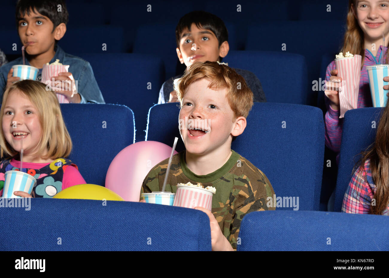 Families enjoying a matinee performance in the cinema at the Warwick ...