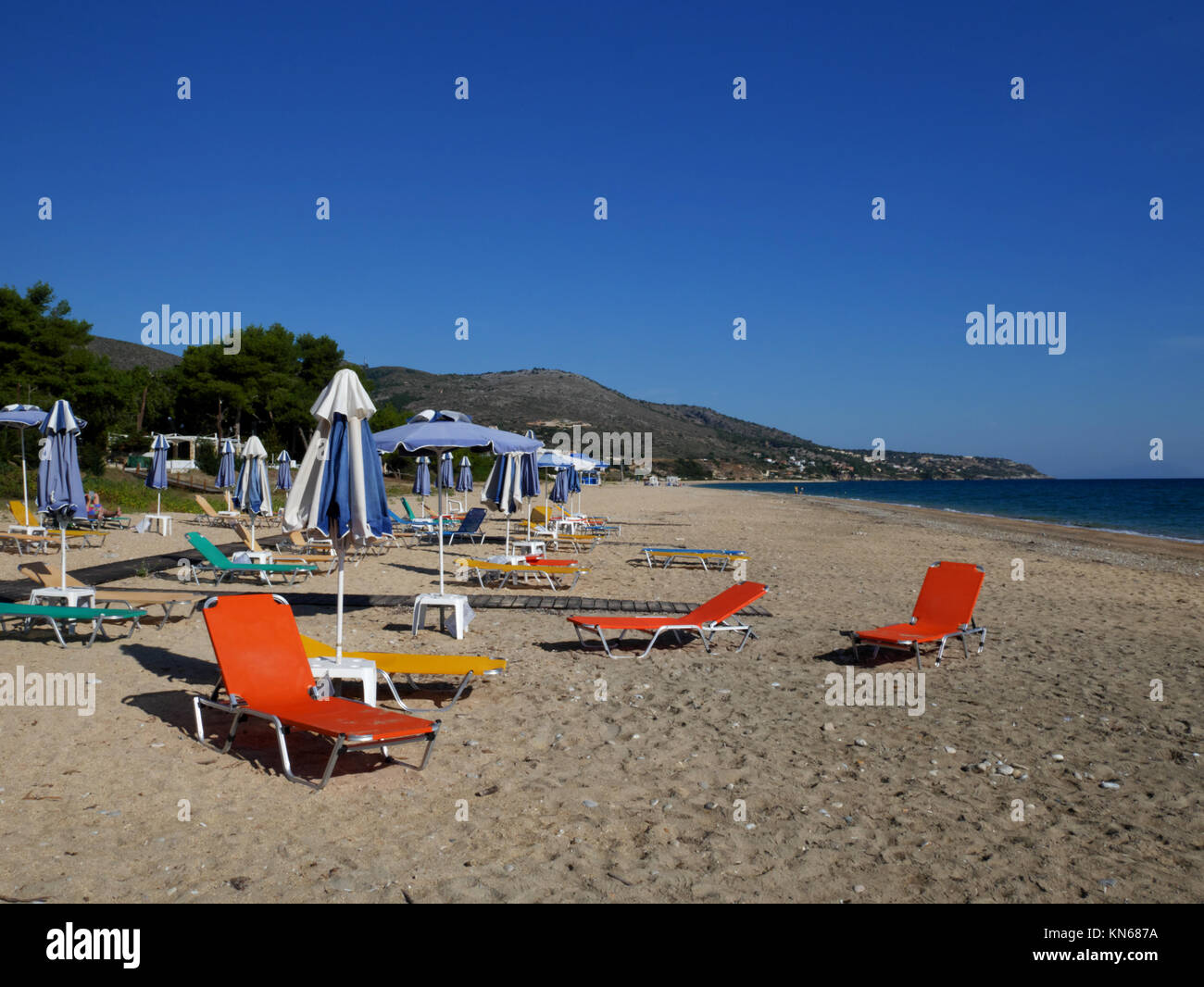 Beach, Skala, Kefalonia, Greece Stock Photo - Alamy