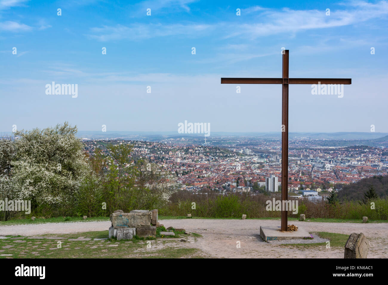Birkenkopf Stuttgart Park Monument Location Overlook View Panorama ...