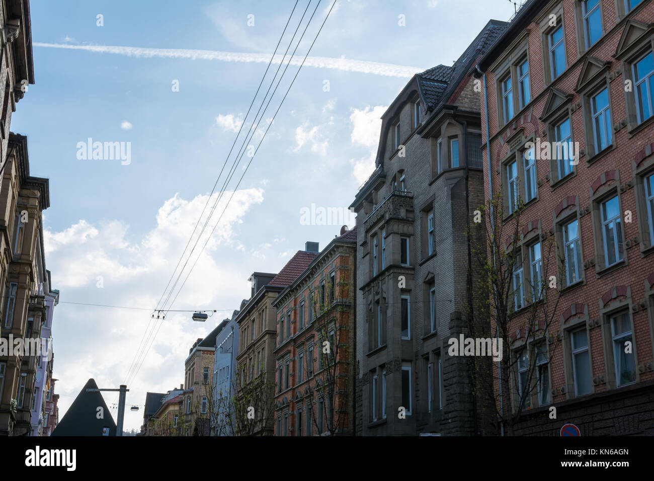 Blue Sky European Buildings Apartments Outdoors Green Day WCity Urban ...