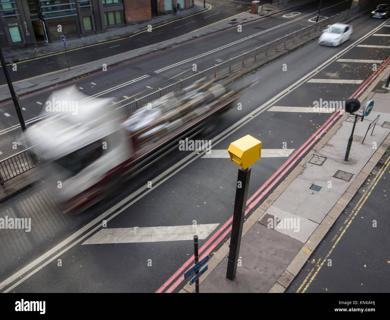 Cars speeding through a speed trap Stock Photo - Alamy