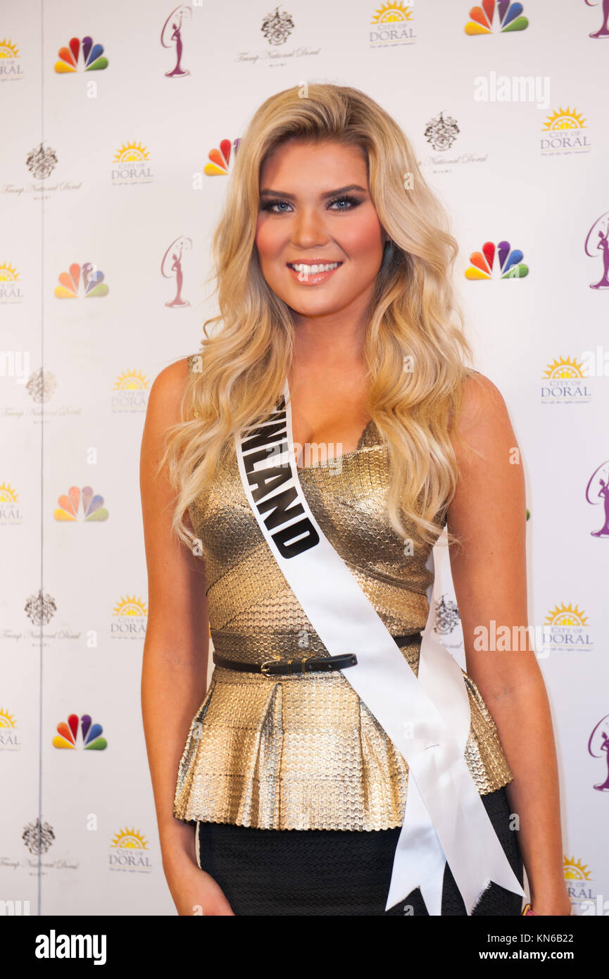 MIAMI, FL - JANUARY 20: FINLAND BEA TOIVONEN attends a Miss Universe ...