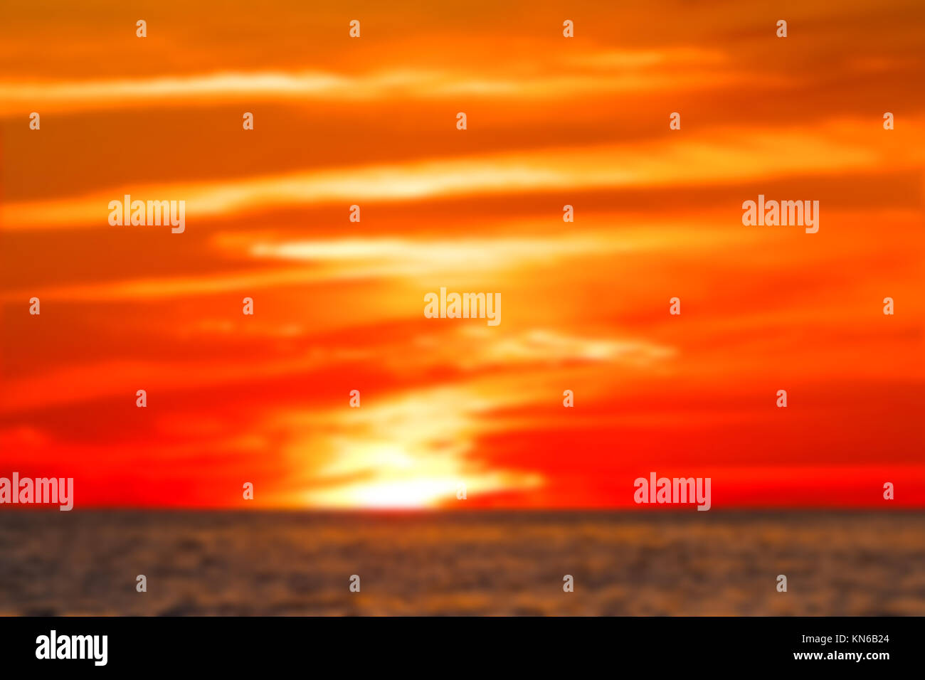 Hot sunset - soft lens bokeh image. Defocused background Stock Photo ...