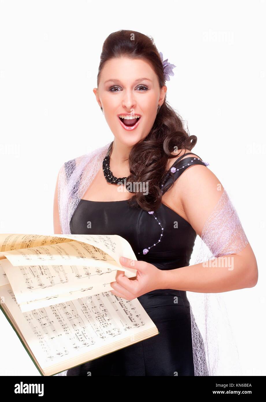 Girl singing stage hi-res stock photography and images - Alamy