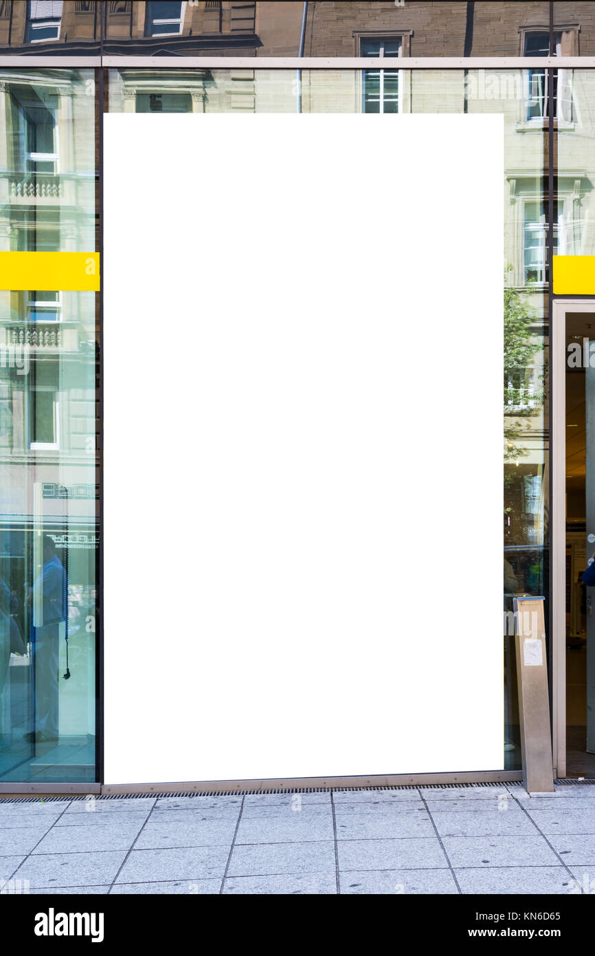 Blank Ad Space City Urban Environment Stuttgart Geramny Public Building ...