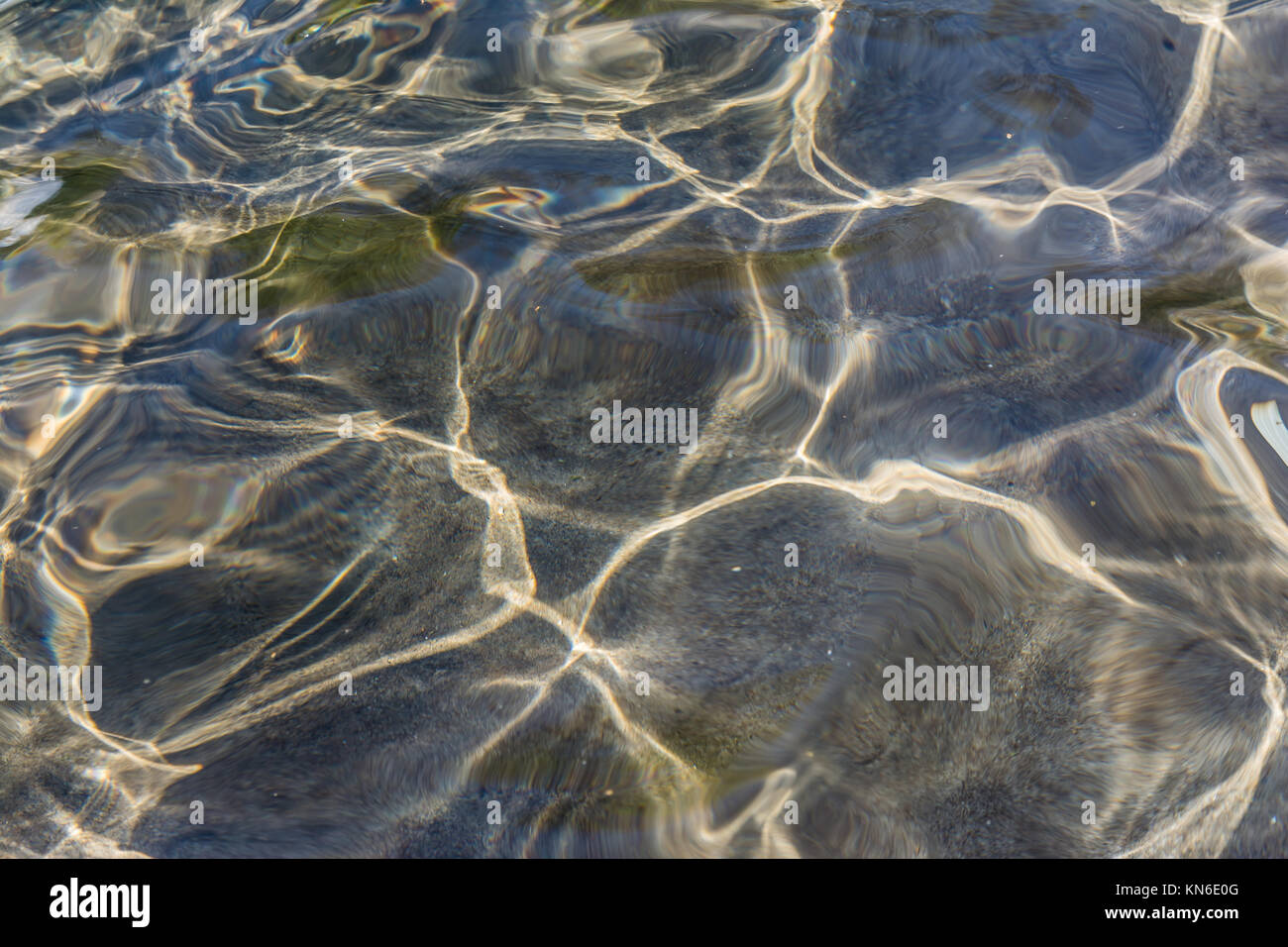 Water Shimmering Rippling on Concrete Grey Cool Outside Hot Day Stock ...