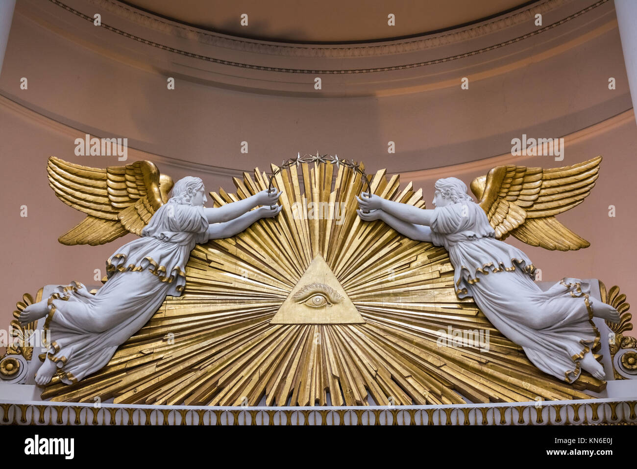 All Seeing Eye Angles Tombstone Old Architecture Rays Religious Stock ...