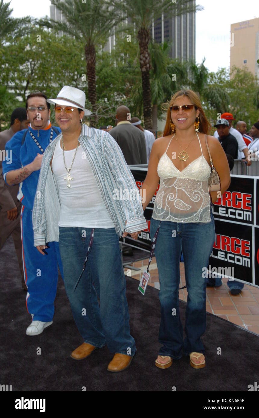 MIAMI - OCTOBER 10: Tito Puente Jr arrives at the 2004 Source Hip-Hop ...